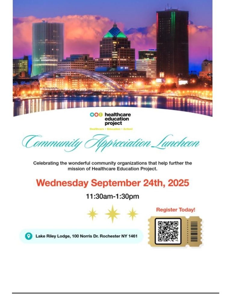 Healthcare Education Project | Community Appreciation Luncheon